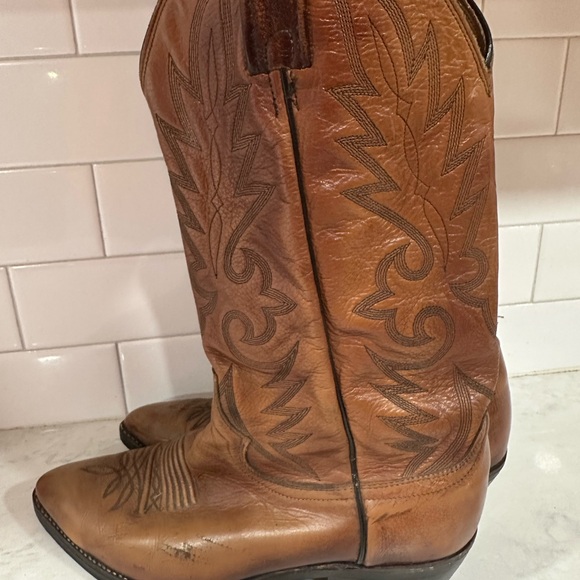 Dan Post | Shoes | Dan Post Tan Leather Boots | Poshmark